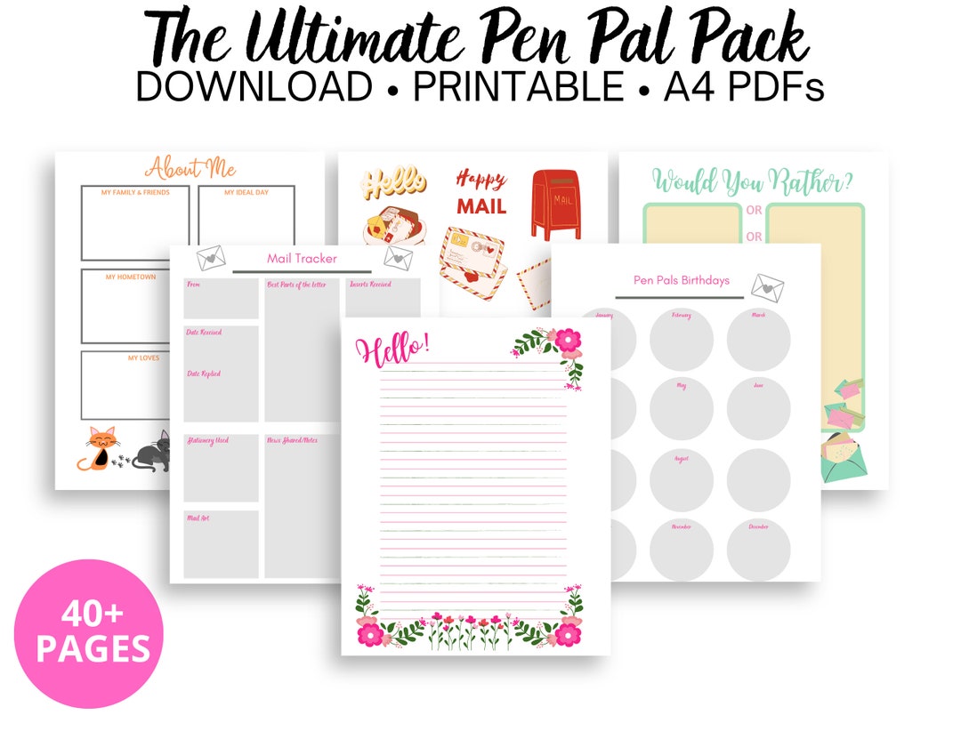 The Ultimate Pen Pal Pack - Etsy