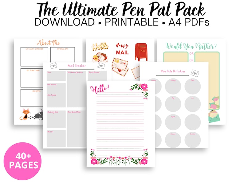 The Ultimate Pen Pal Pack - Etsy