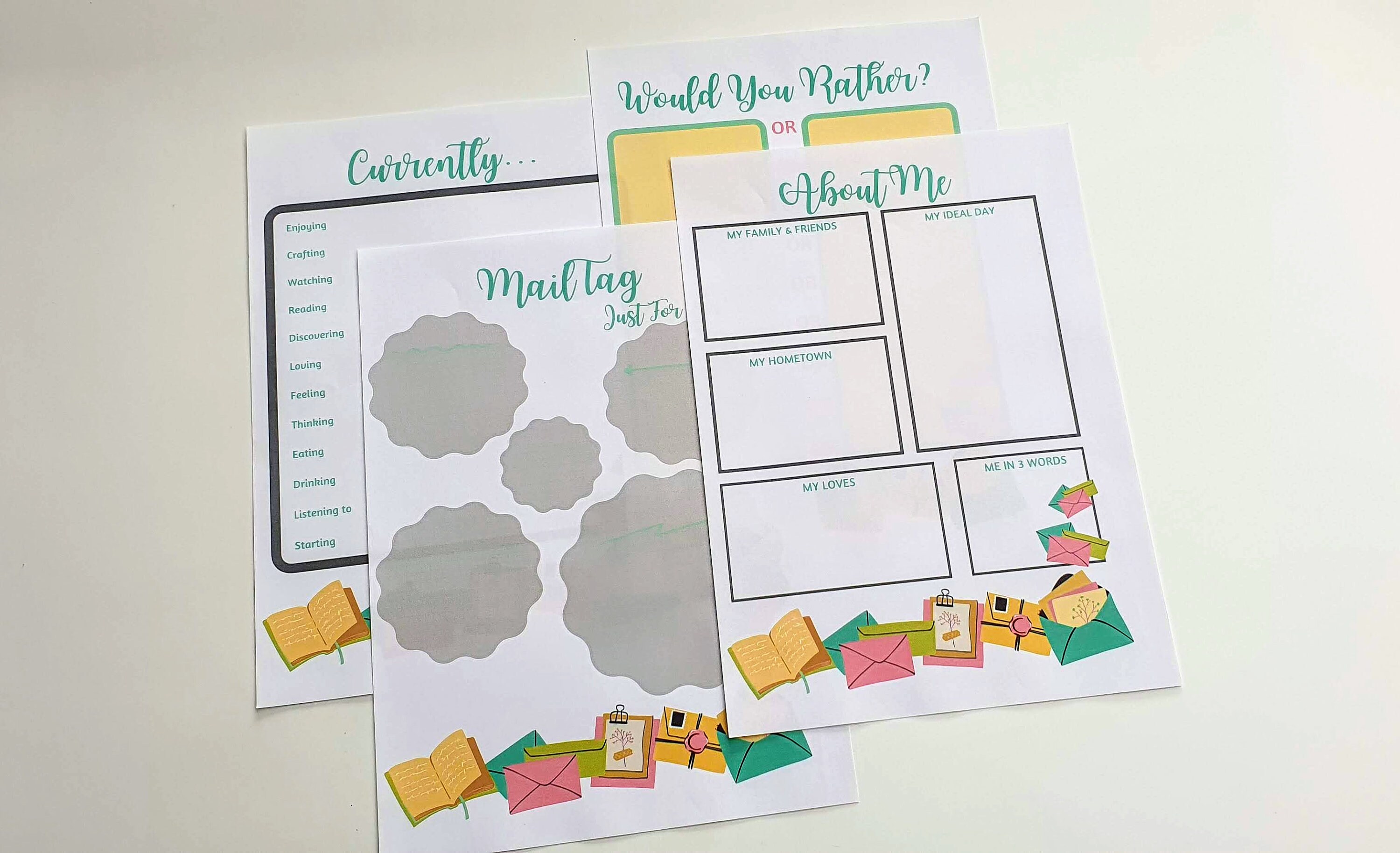 Pen Pal Fun Pack Stationery - Etsy