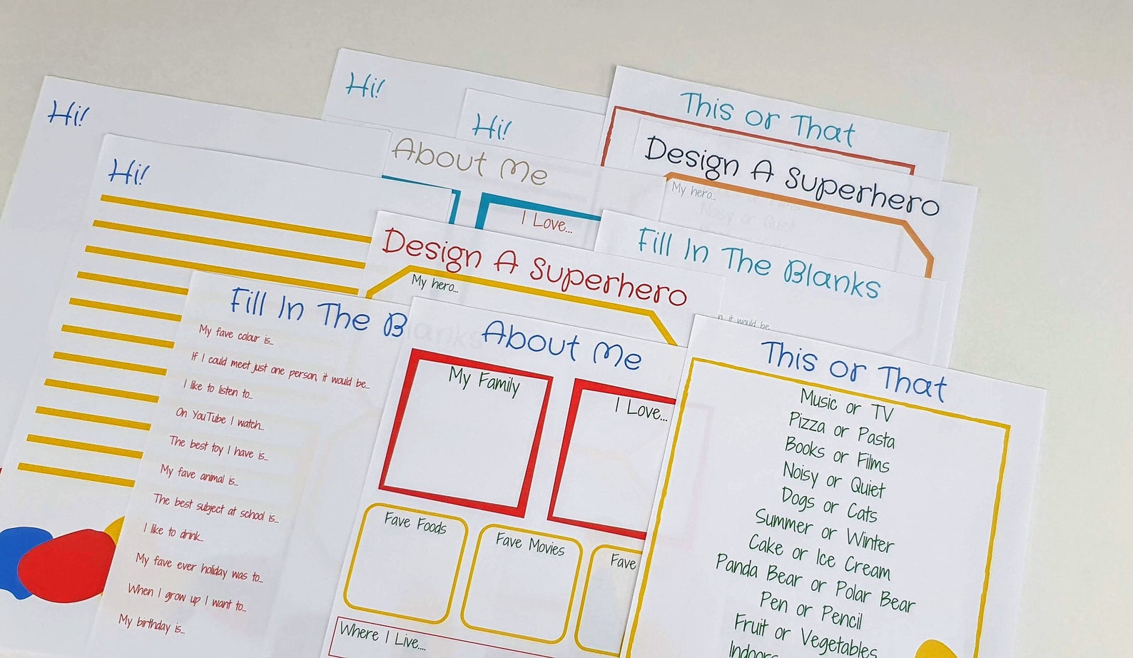 Children's Pen Pal Pack - Etsy