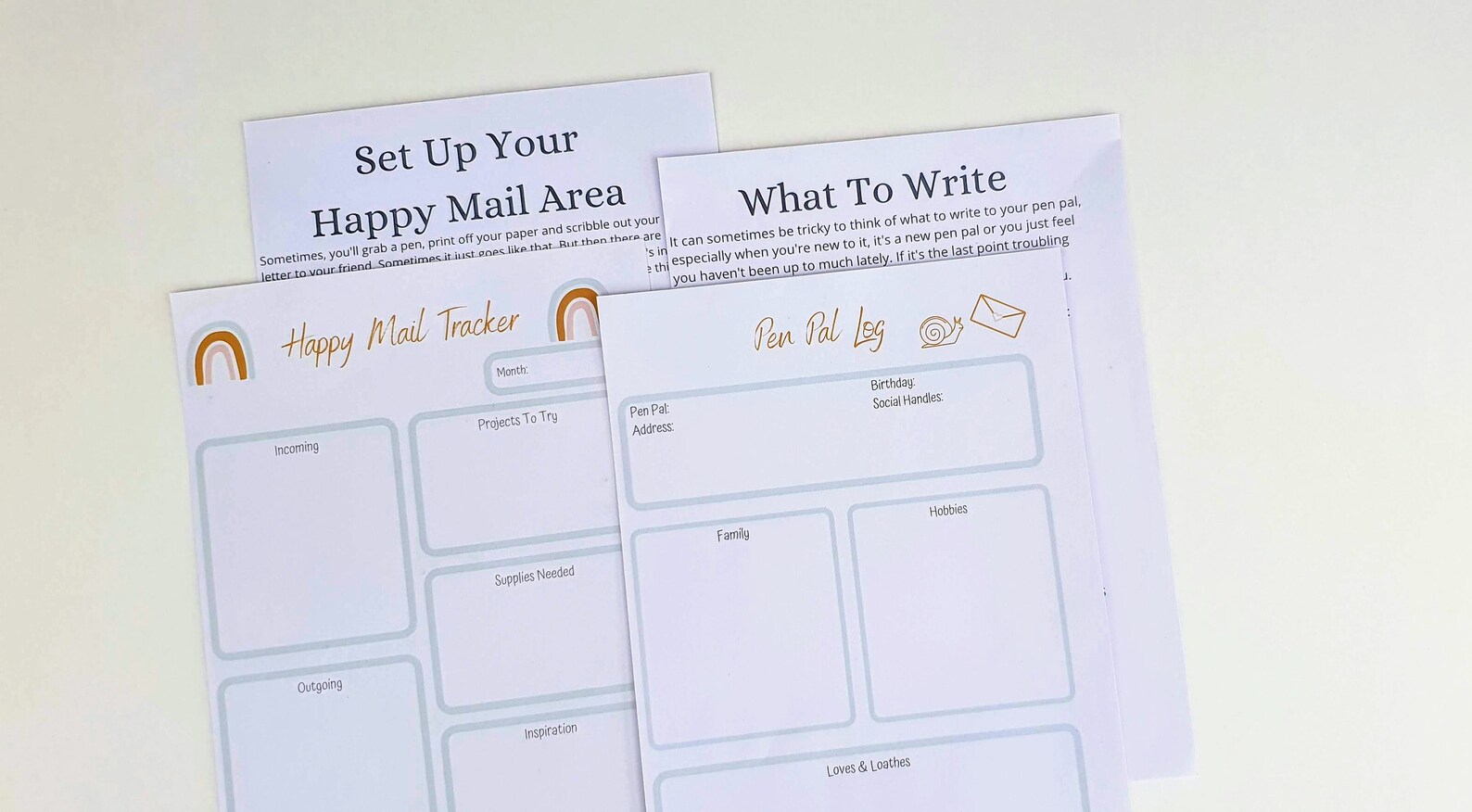 The Pen Pal Pack - Etsy