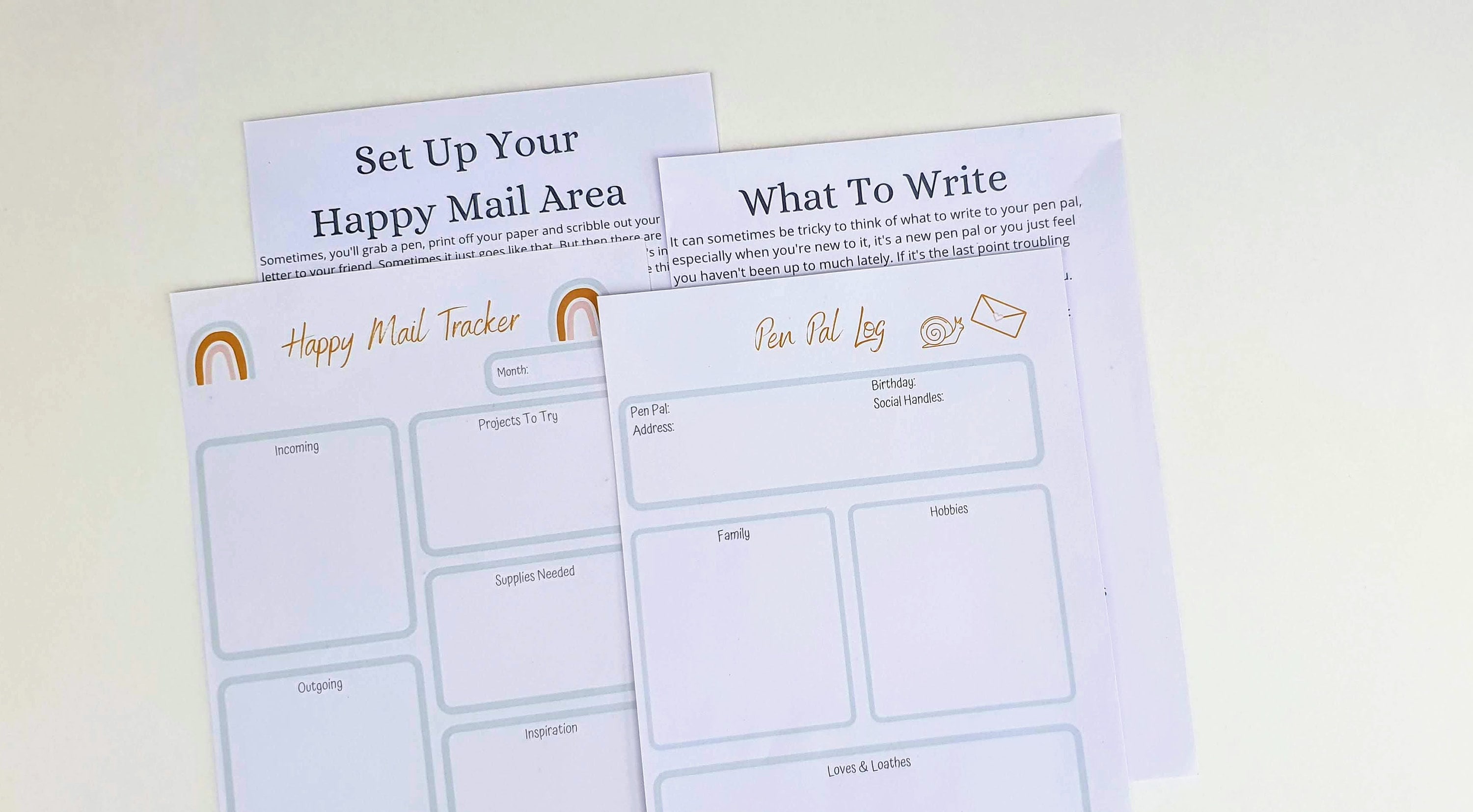 The Pen Pal Pack - Etsy