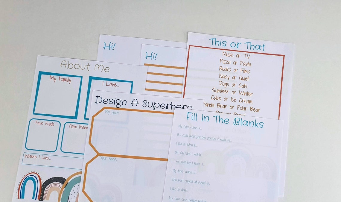 Children's Pen Pal Pack - Etsy