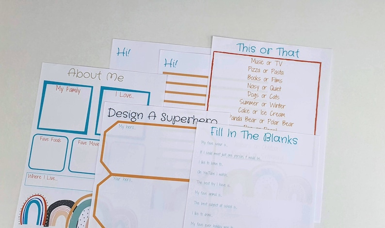 Children's Pen Pal Pack - Etsy