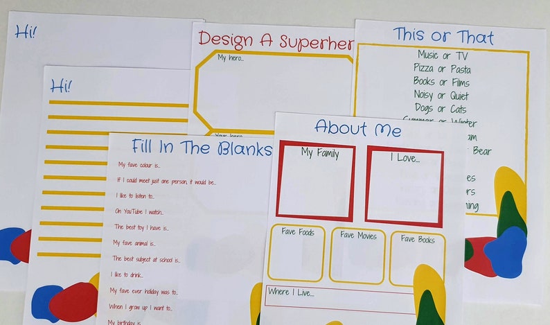 Children's Pen Pal Pack - Etsy