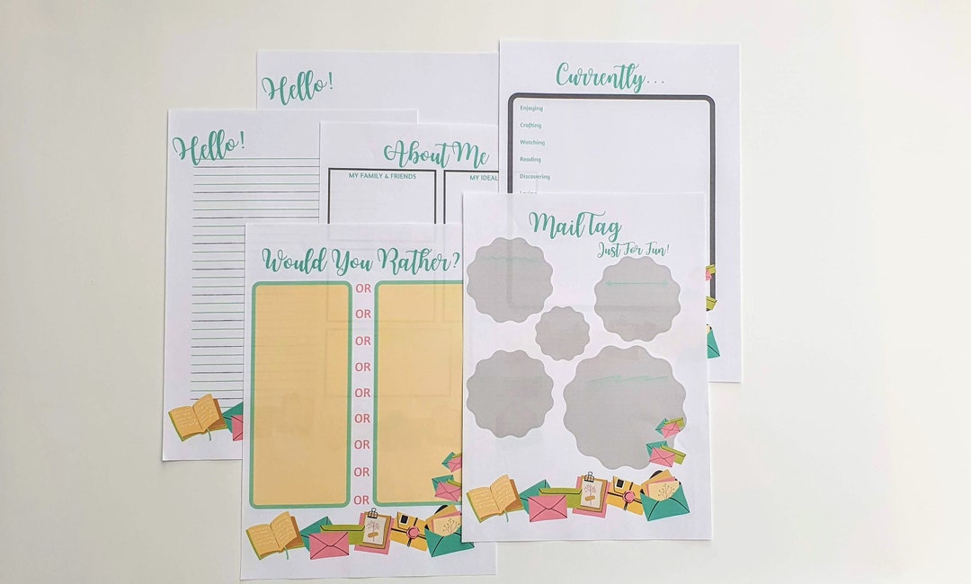Pen Pal Fun Pack Stationery - Etsy