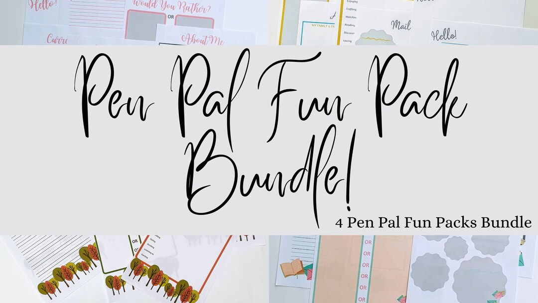 Pen Pal Fun Pack Bundle - Etsy