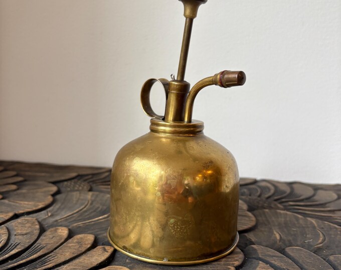 Vintage Inspired Metal Plant Mister, Gold Water Mister for House Plants ...