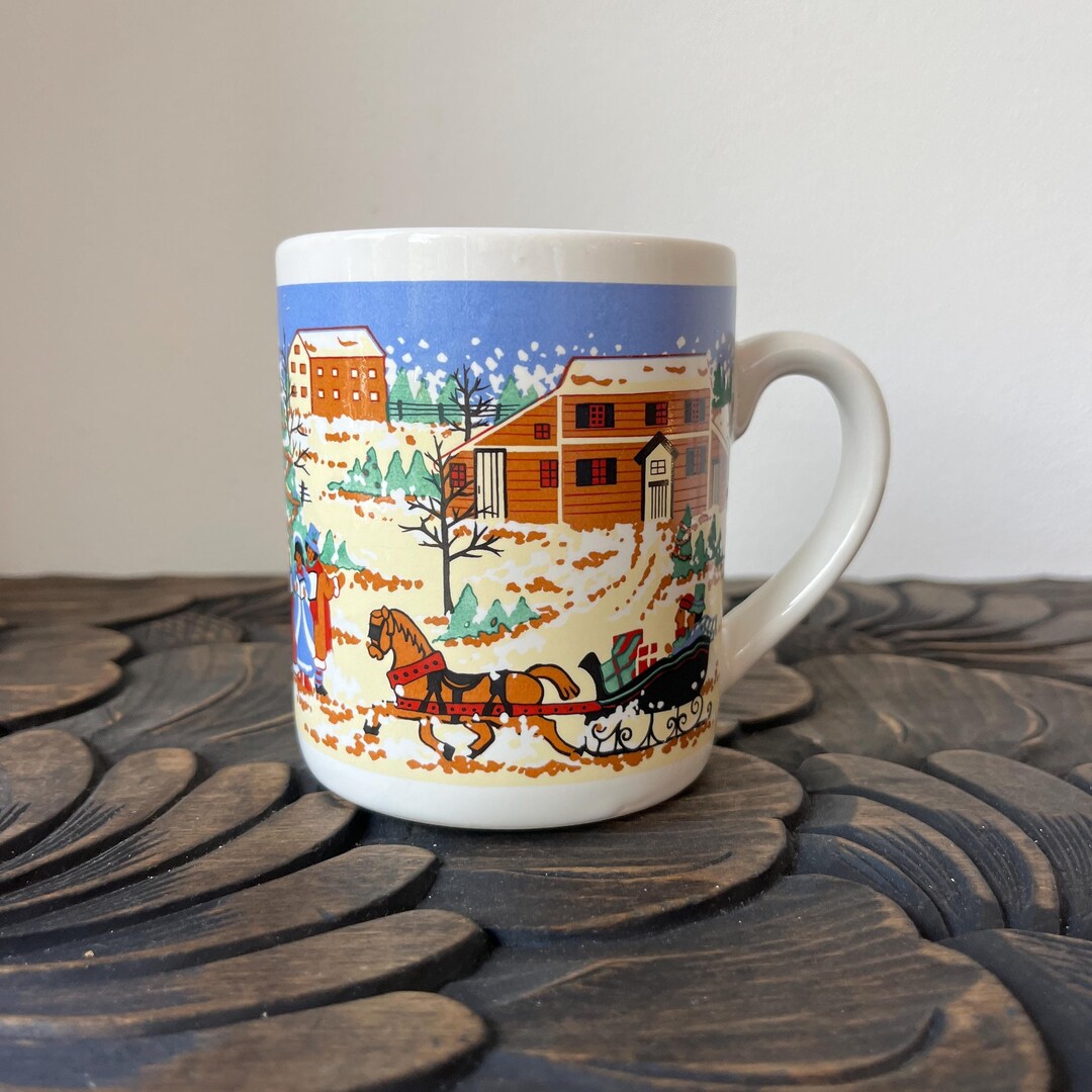 Cute Vintage Nostalgic 1990s Christmas Mug Christmas Gift Coffee Mug ...