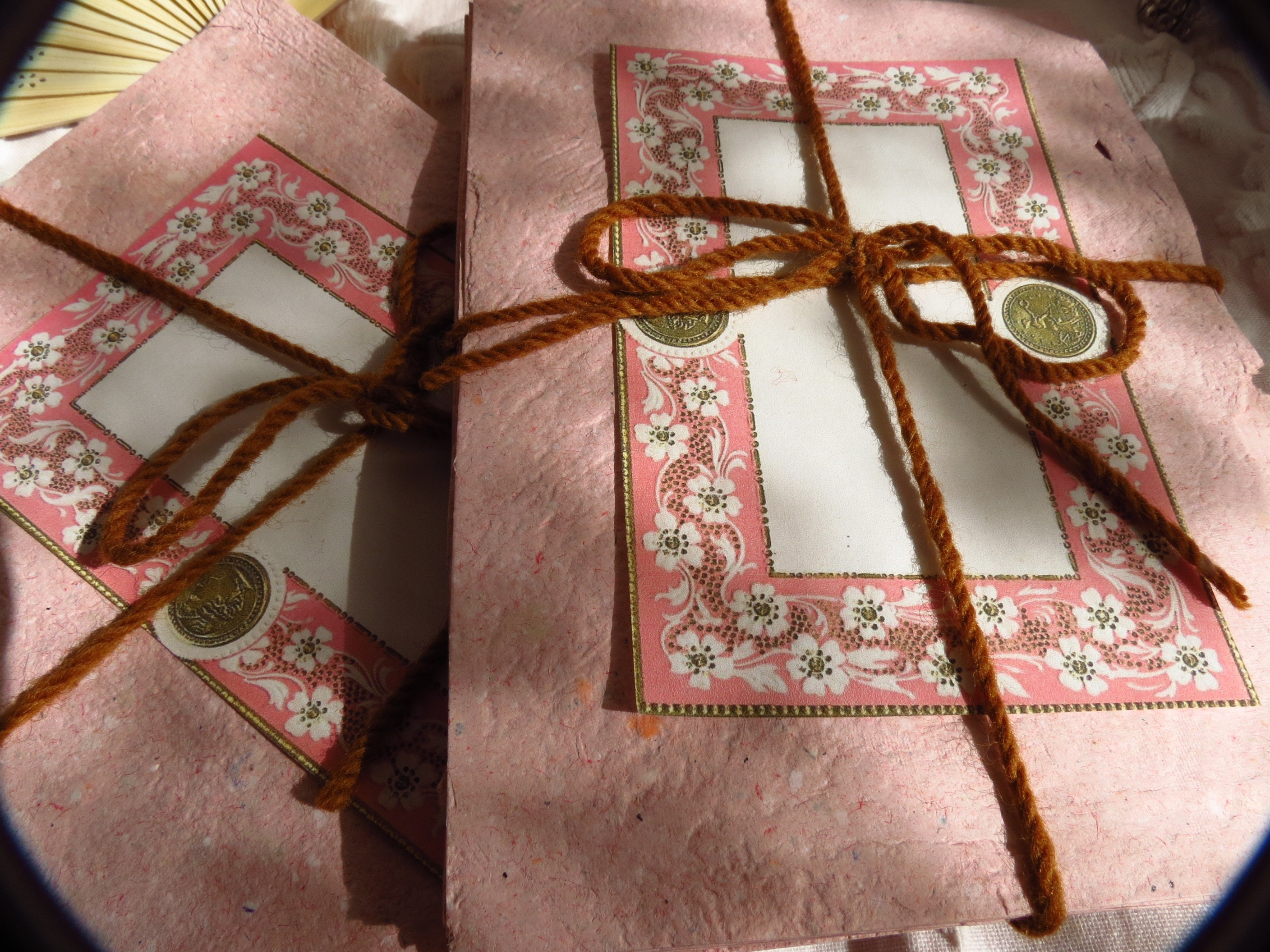 Pink Recycled Paper10 Handmade Paper SheetsColored Recycled | Etsy