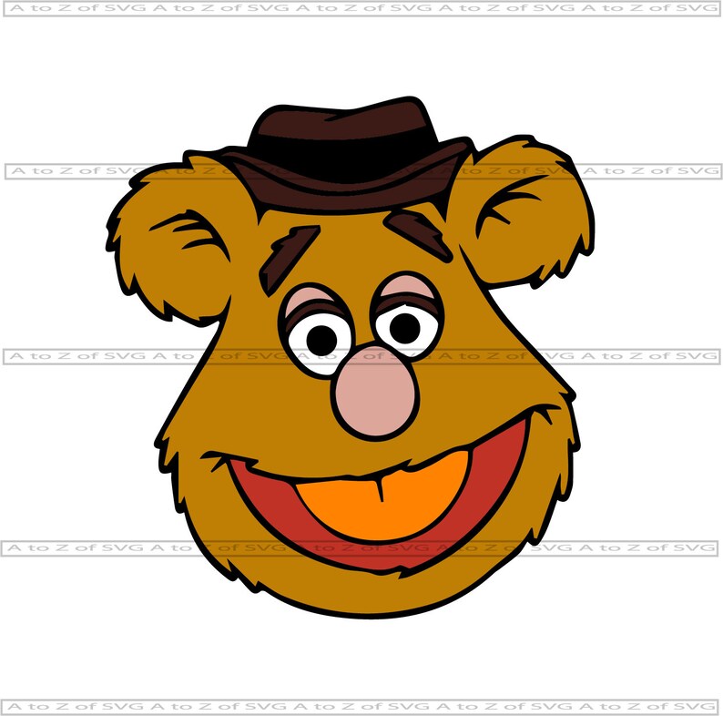 Color Layered Fozzie Bear The Muppets Muppet Detailed | Etsy