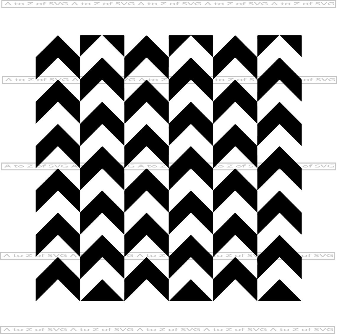 Seamless Chevron Pattern Detailed Outline Silhouette Cameo SVG | Etsy