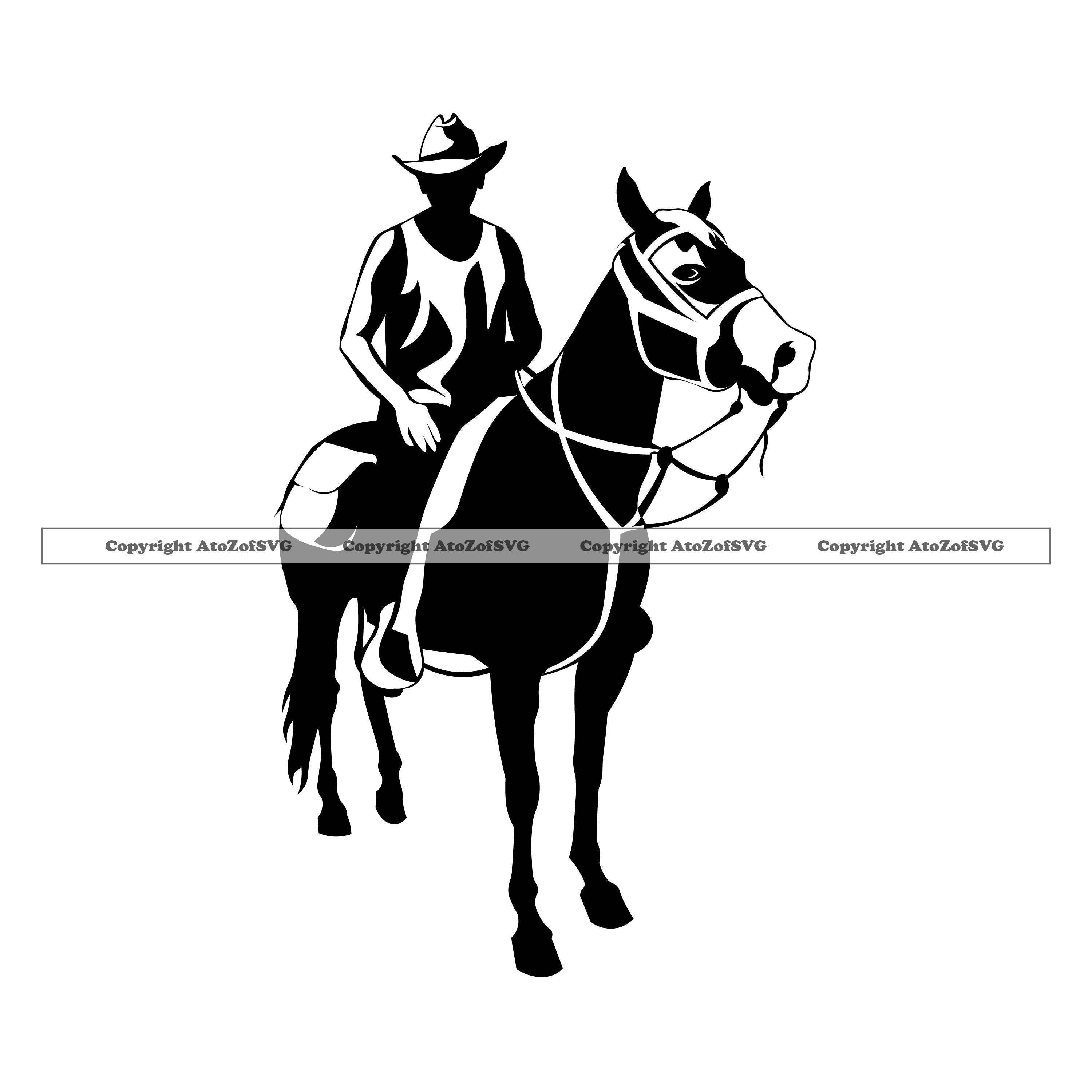 Cowboy Horse Lasso Western Country Outlaw Outback Rodeo Wild West ...