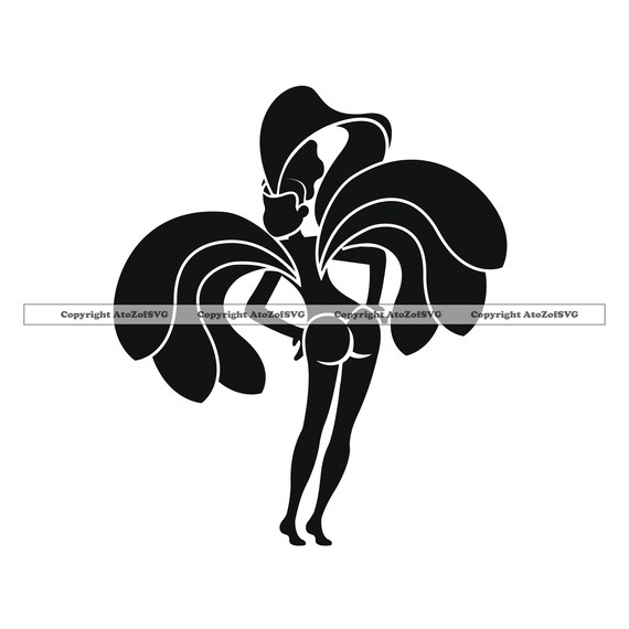 Burlesque Dancer Feathers Outfit Adult Dance Carnival Fans Party Design ...