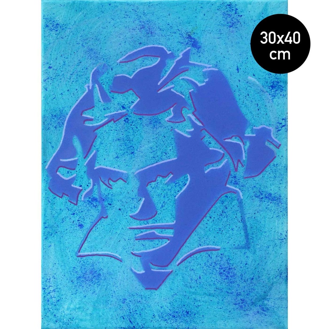 Beethoven Picture Canvas Canvas 30 X 40 Cm Unique No. 4 - Etsy
