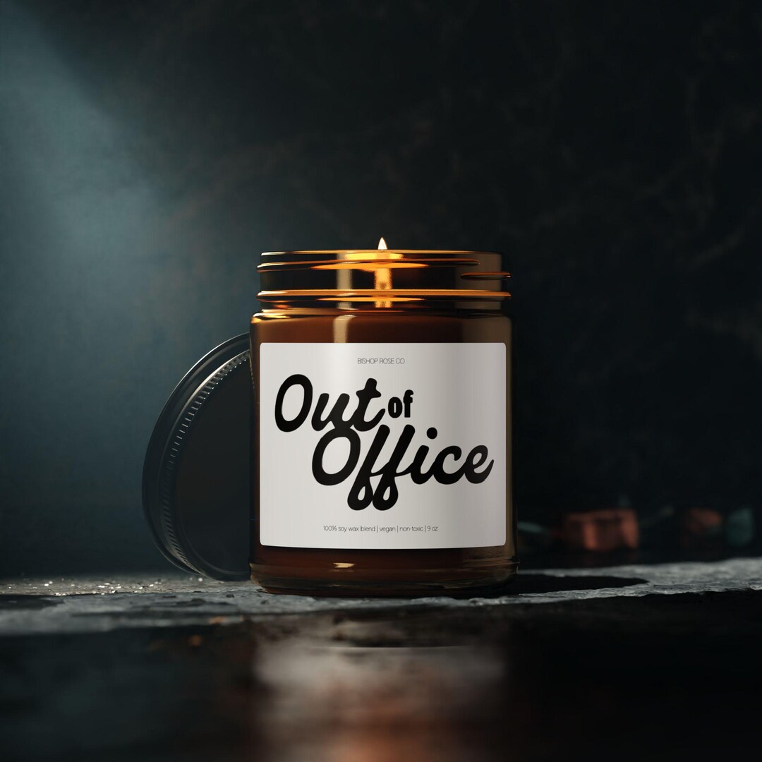 Out of Office, PTO Approved Mood, Coworker Gift | Soy Amber Jar - Etsy