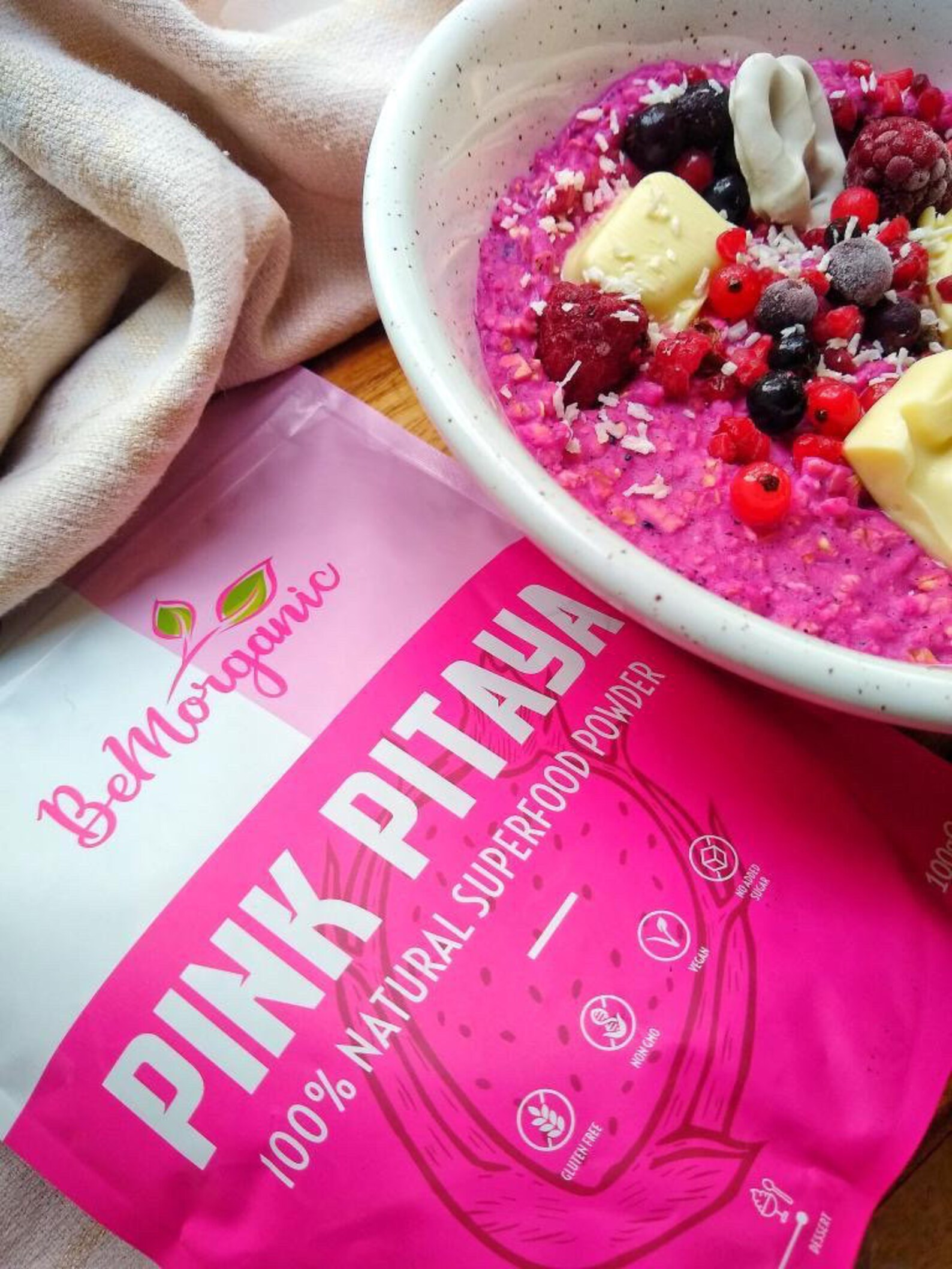 Premium Pink Pitaya Powder by Bemorganic All Natural - Etsy UK