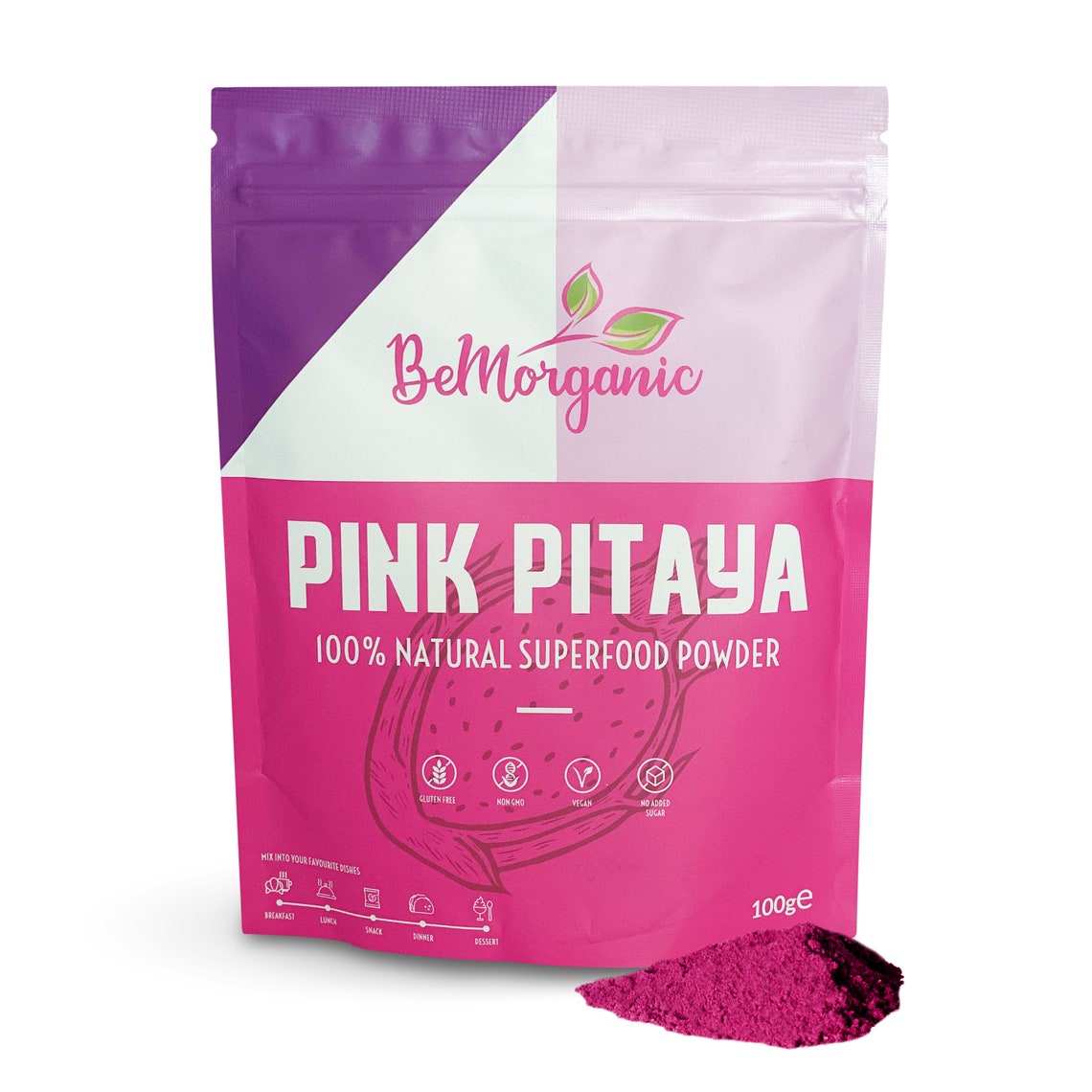 Premium Pink Pitaya Powder by Bemorganic All Natural - Etsy