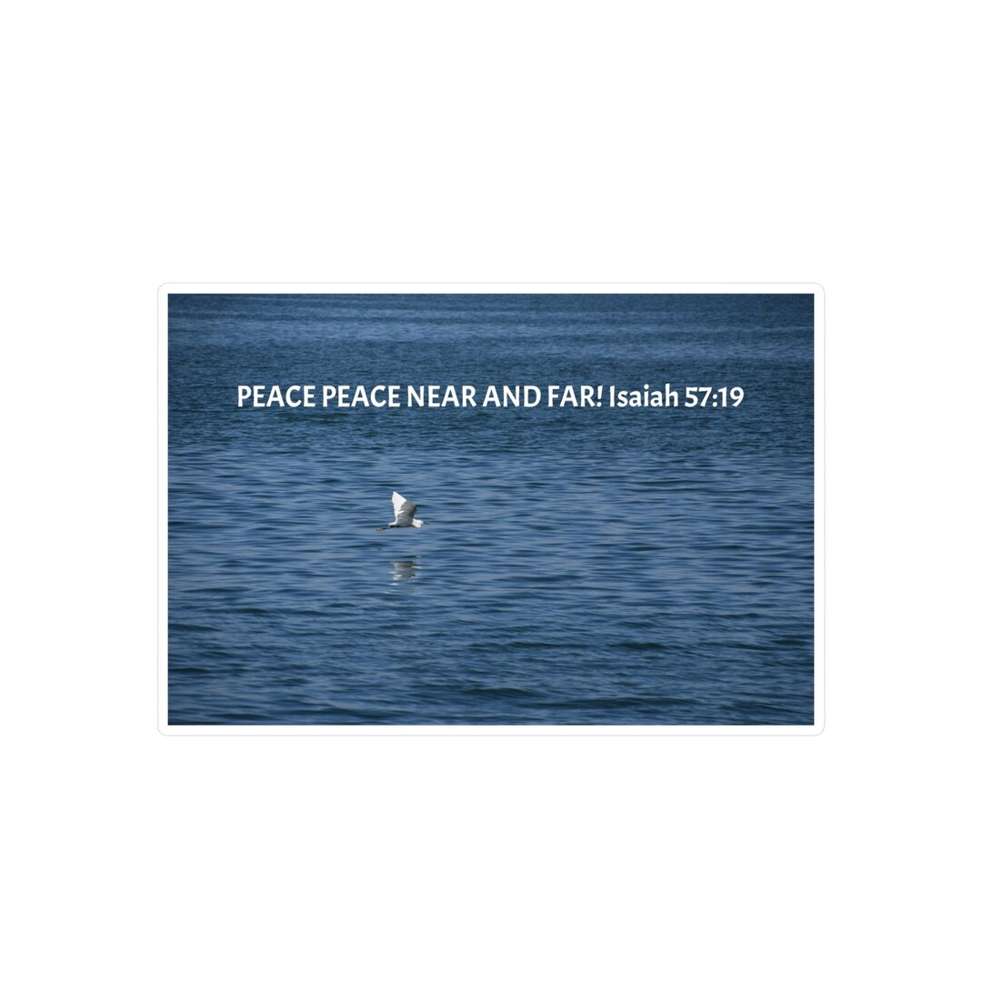 Peace Quote Decal Sticker - Etsy