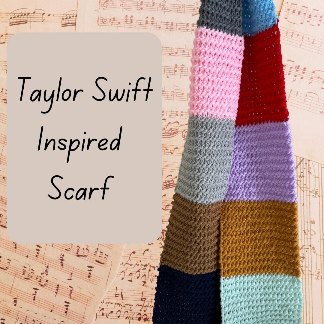 Multi Color Long Scarf (inspired by Taylor Swift’s Eras) - Etsy