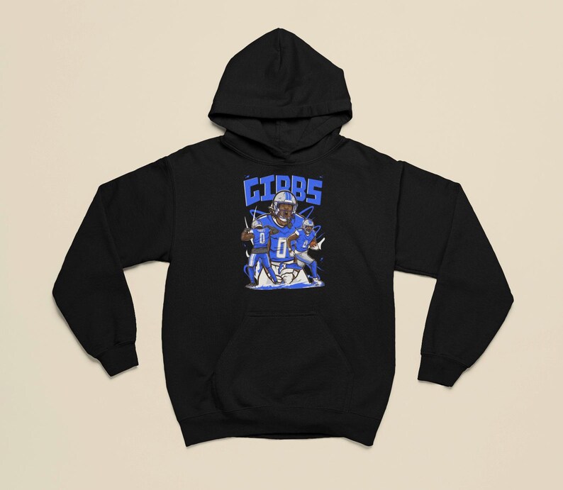 Jahmyr Gibbs Cartoon Style Hoodie - Etsy
