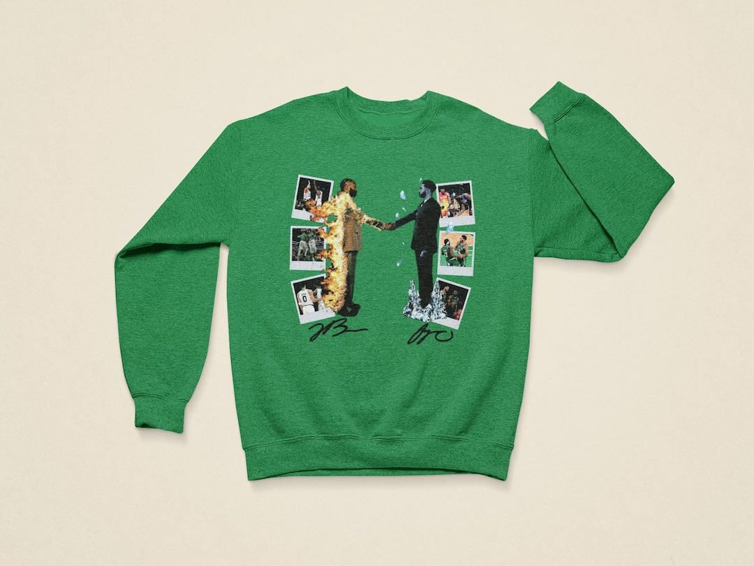 Jayson Tatum and Jaylen Brown Fire & Ice Vintage Style Crewneck ...