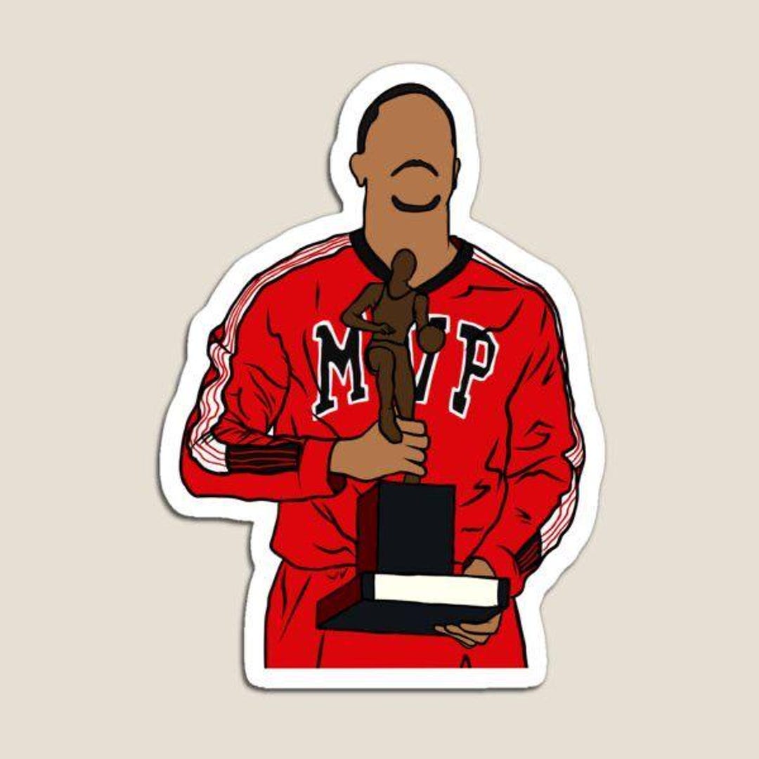 Derrick Rose Youngest MVP Glossy Sticker (3”, Water Resistant) Laptop ...