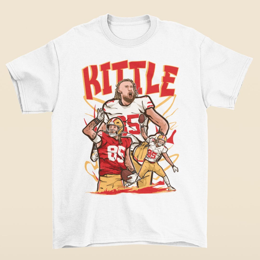 George Kittle Cartoon Style San Francisco Football T-shirt - Etsy