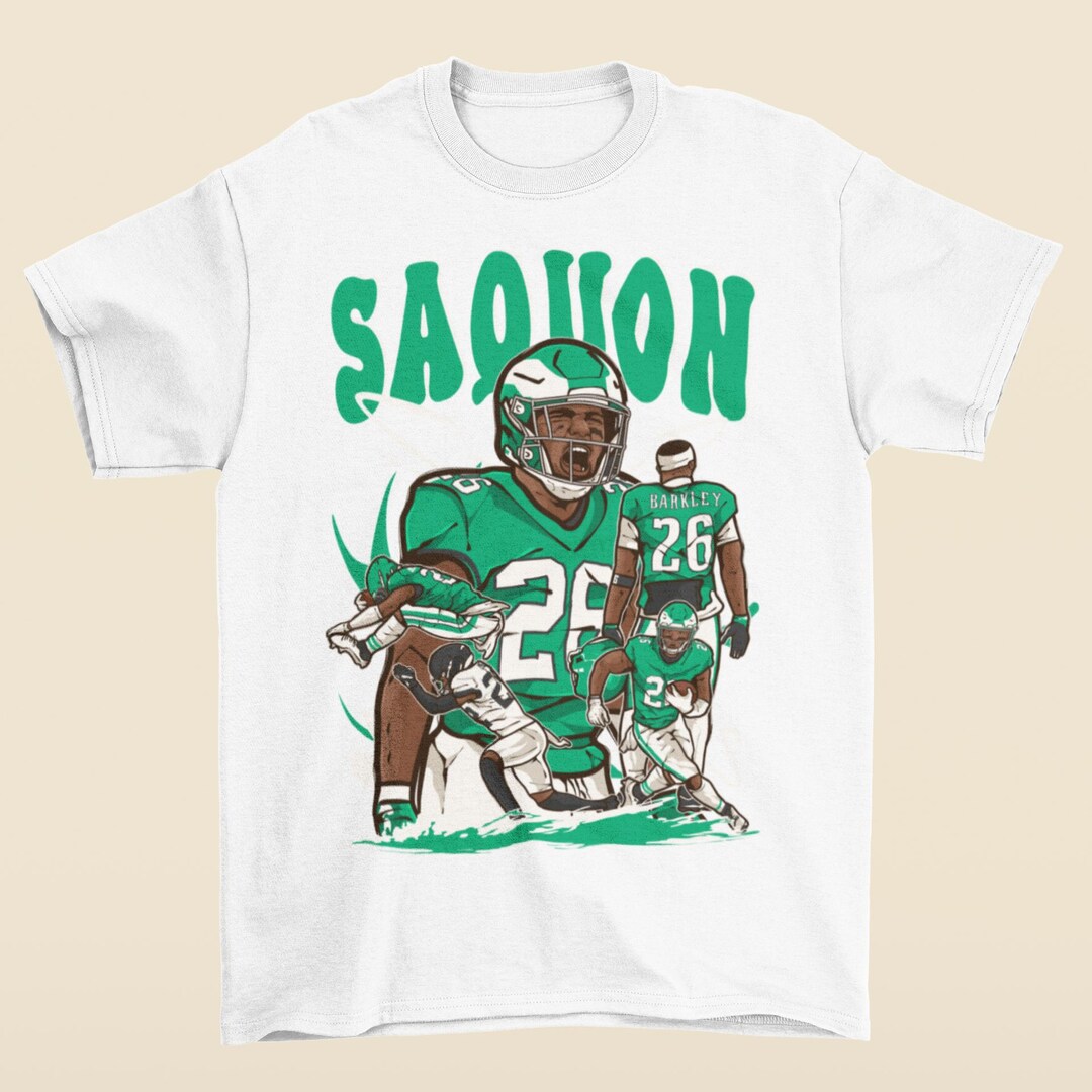 Saquon Barkley Cartoon Style T-shirt - Etsy