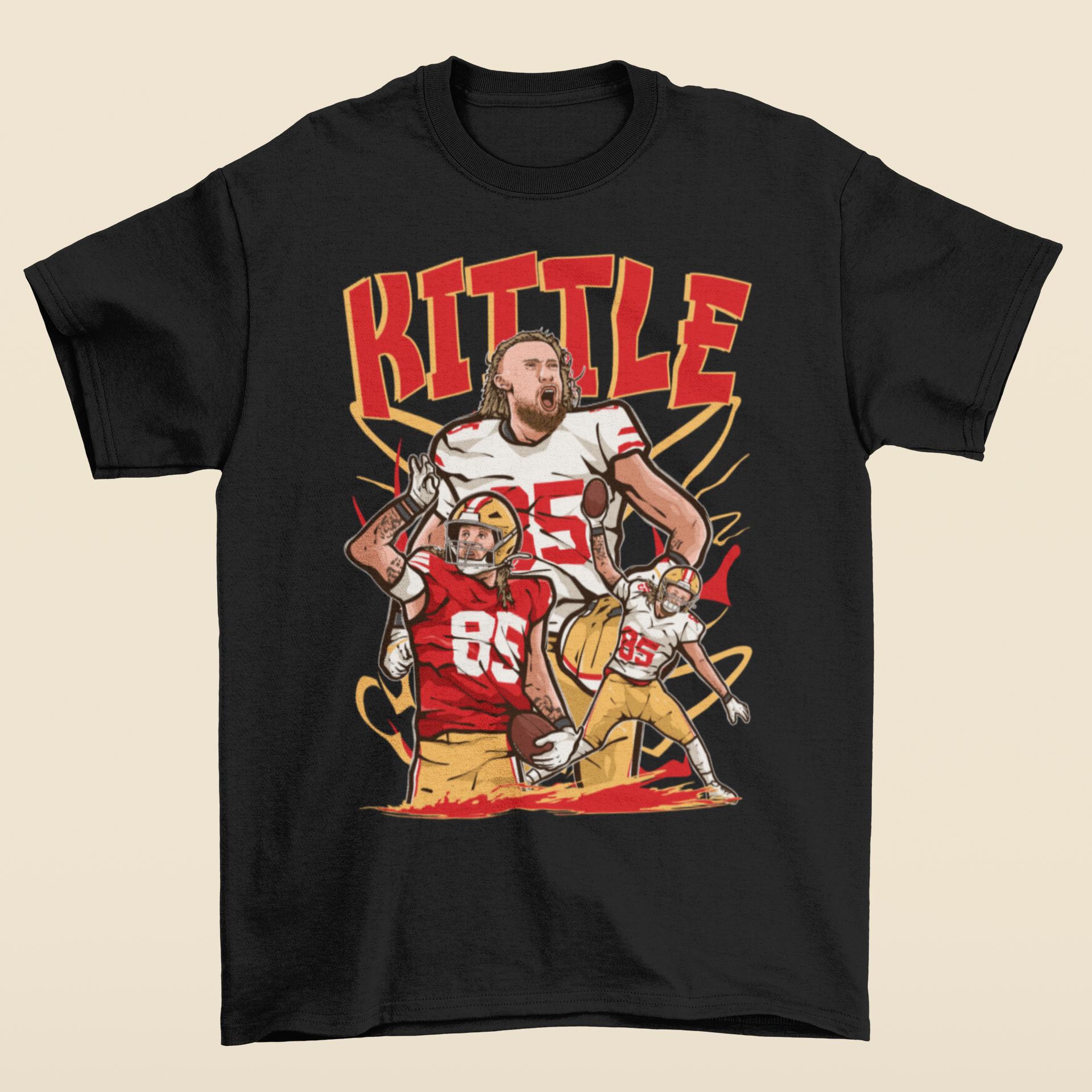 George Kittle Cartoon Style San Francisco Football T-shirt - Etsy