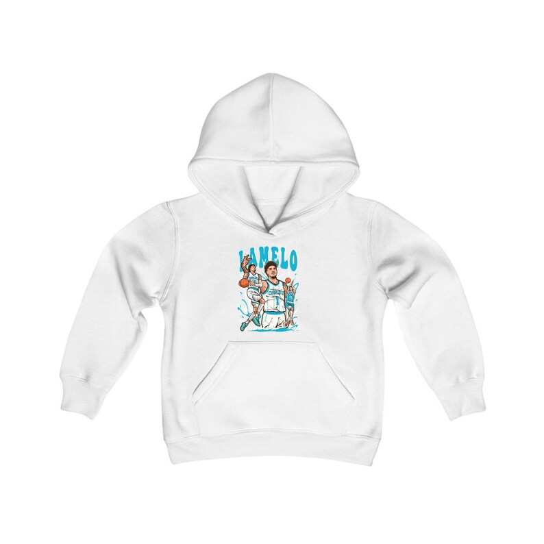 Youth Hoodie Lamelo Ball Charlotte Basketball Cartoon - Etsy