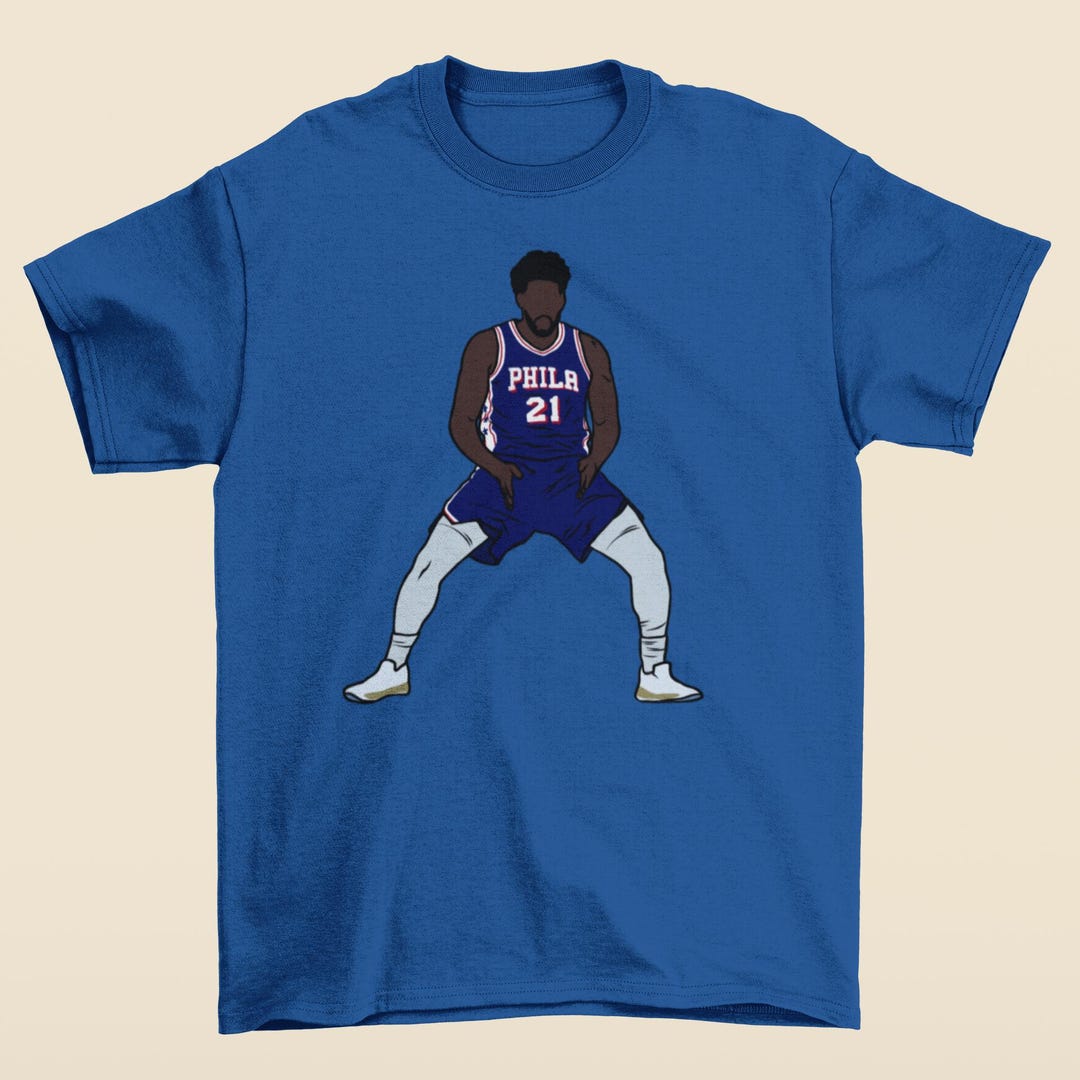 Joel Embiid Thrust Celebration T-shirt - Etsy