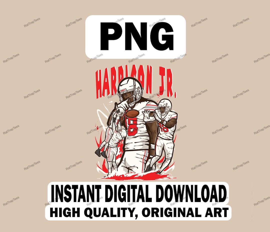 Marvin Harrison Jr. Cartoon PNG Instant Digital Download (full Quality ...