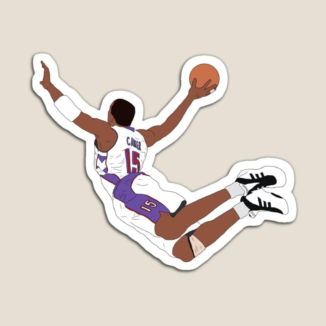 Vince Carter Slam Dunk Glossy Sticker (3”, Water Resistant) Laptop and ...