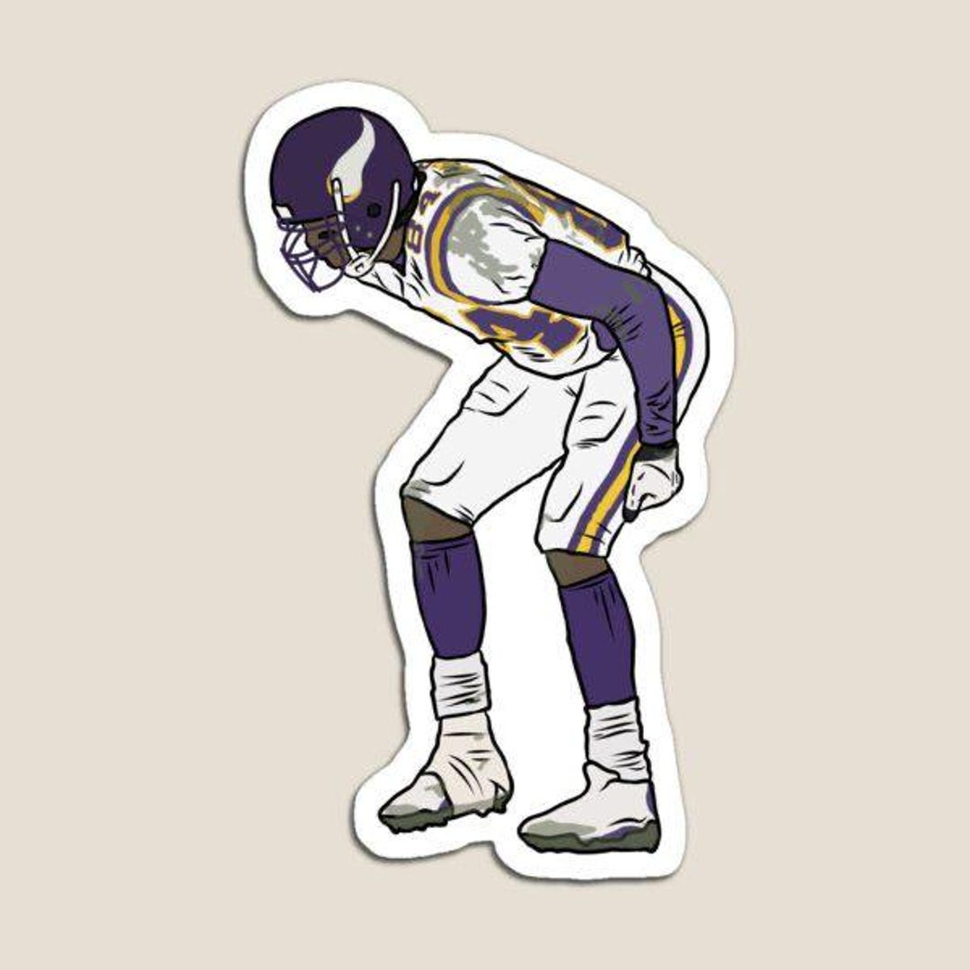 Randy Moss Mooning Celebration Glossy Sticker (3”, Water Resistant ...