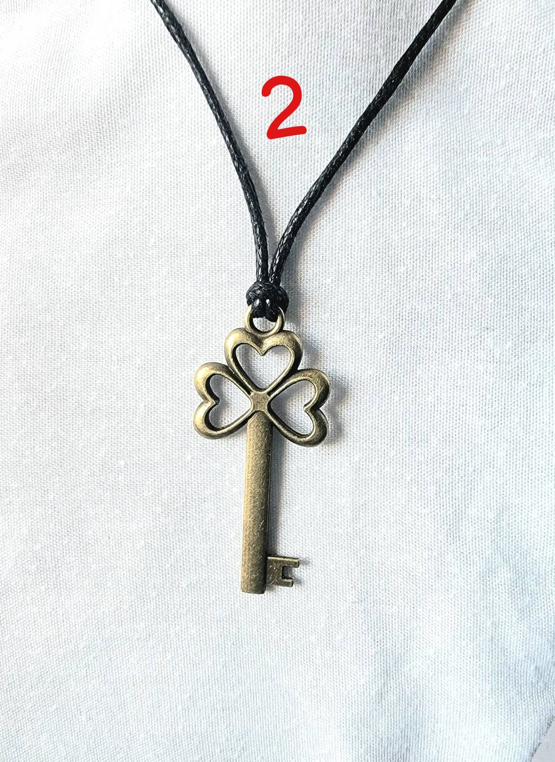Brass Key Necklaces - Etsy