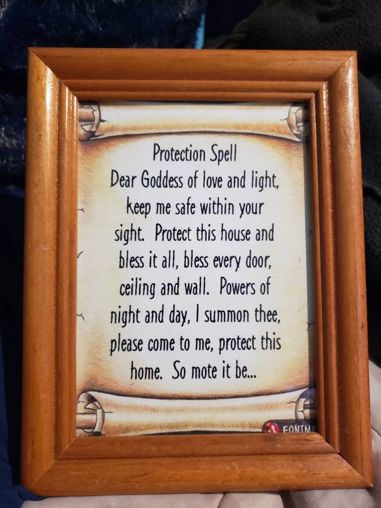 Framed Home Protection Spell - Etsy