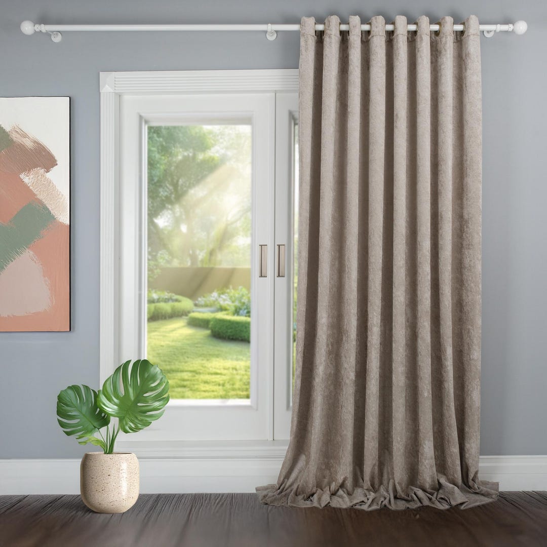 Blackout Velvet Curtain: 90% Light Blocking, Sound Dampening - Etsy