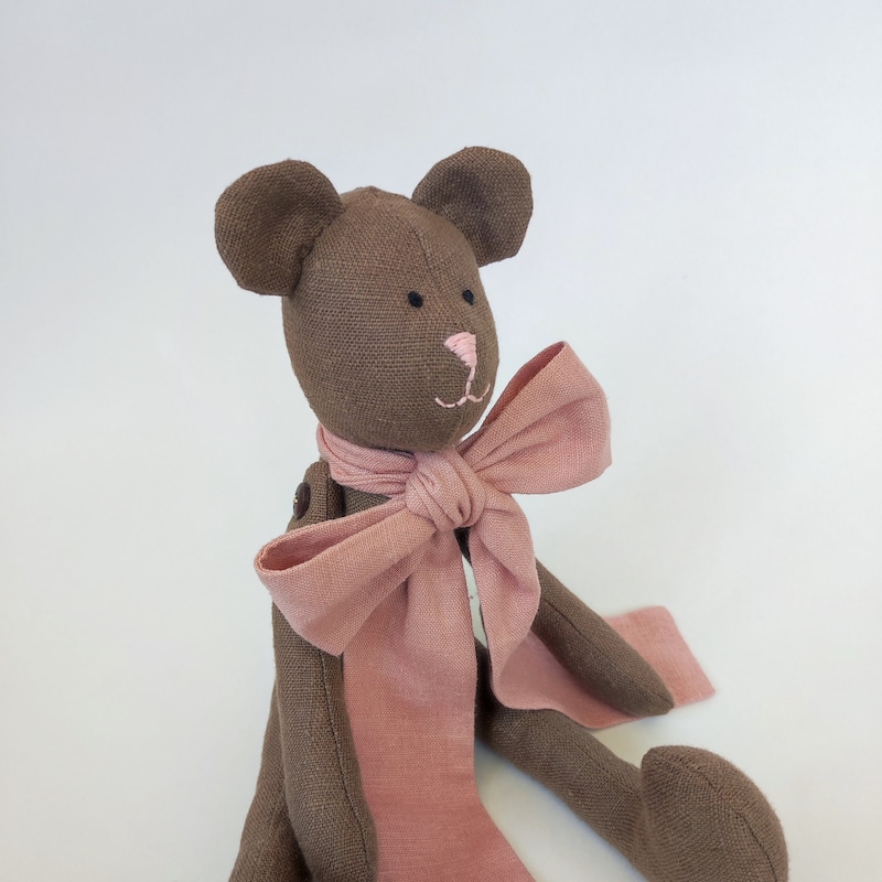 Linen Stuffed Animal - Etsy