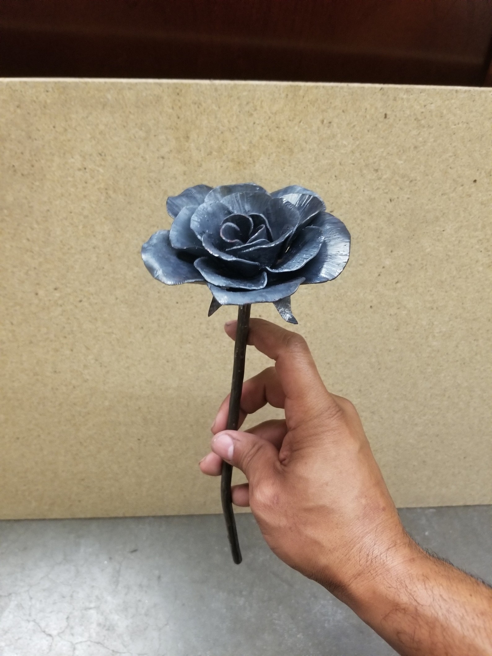 Hand Forged Metal Rose - Etsy