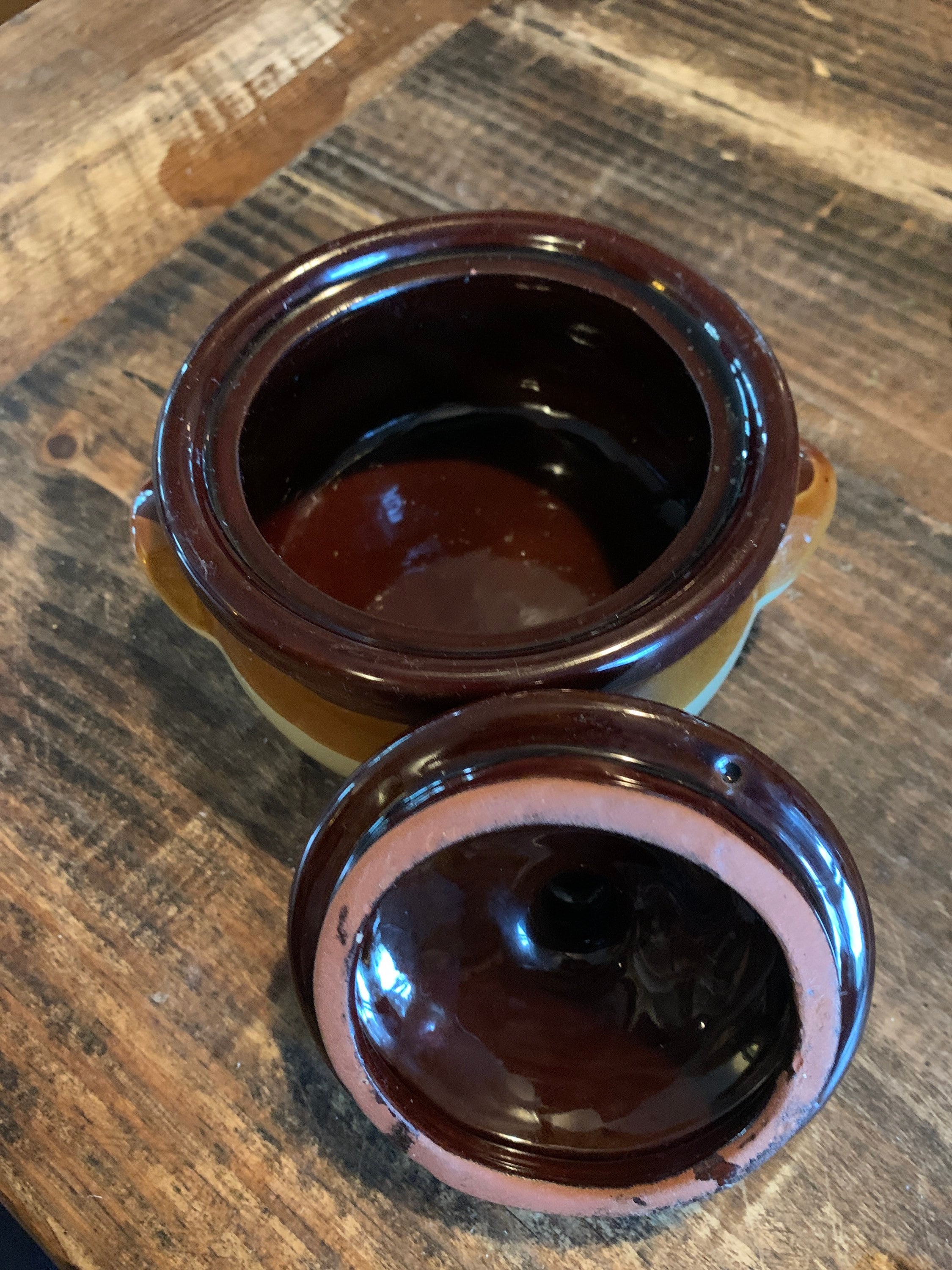 Vintage Brown Stoneware Bowls - Etsy