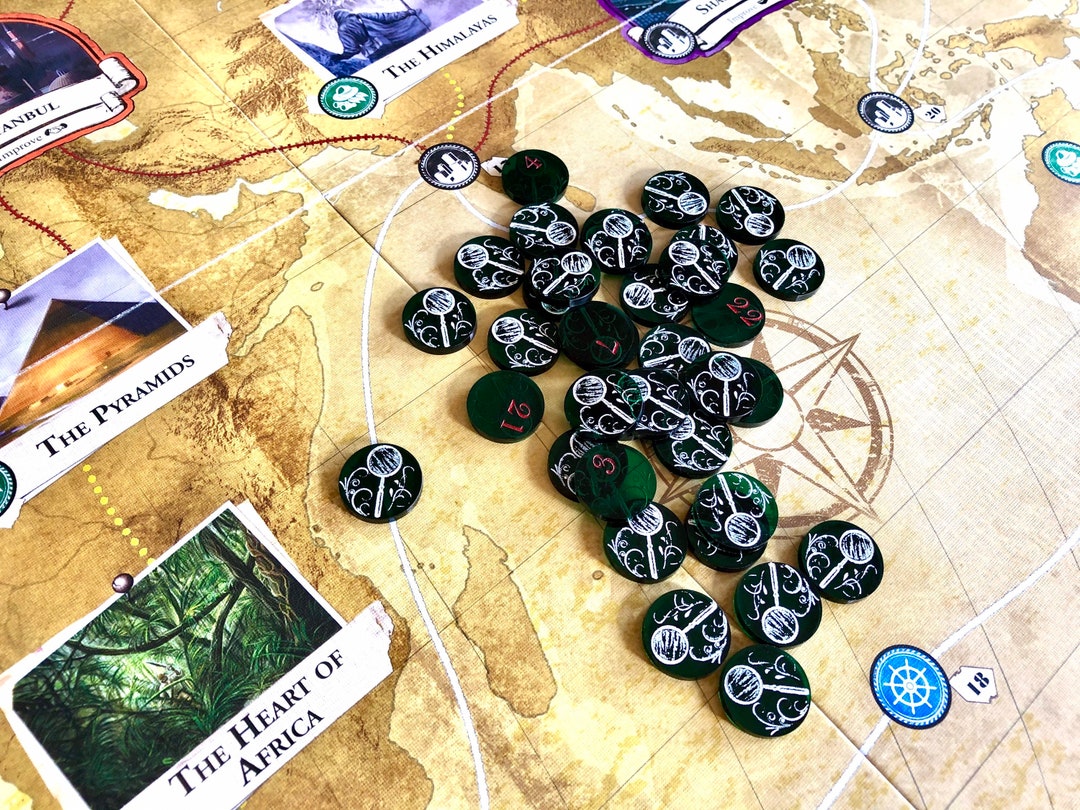 Eldritch Horror Clue Tokens, Original Game and Expansions, Dual Sided ...