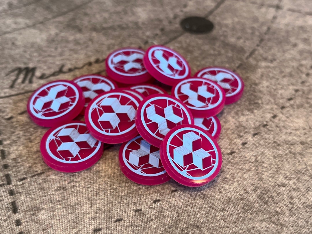 Unofficial ISS Vanguard Resource Tokens, Double Sided, Fan Made. Set of ...