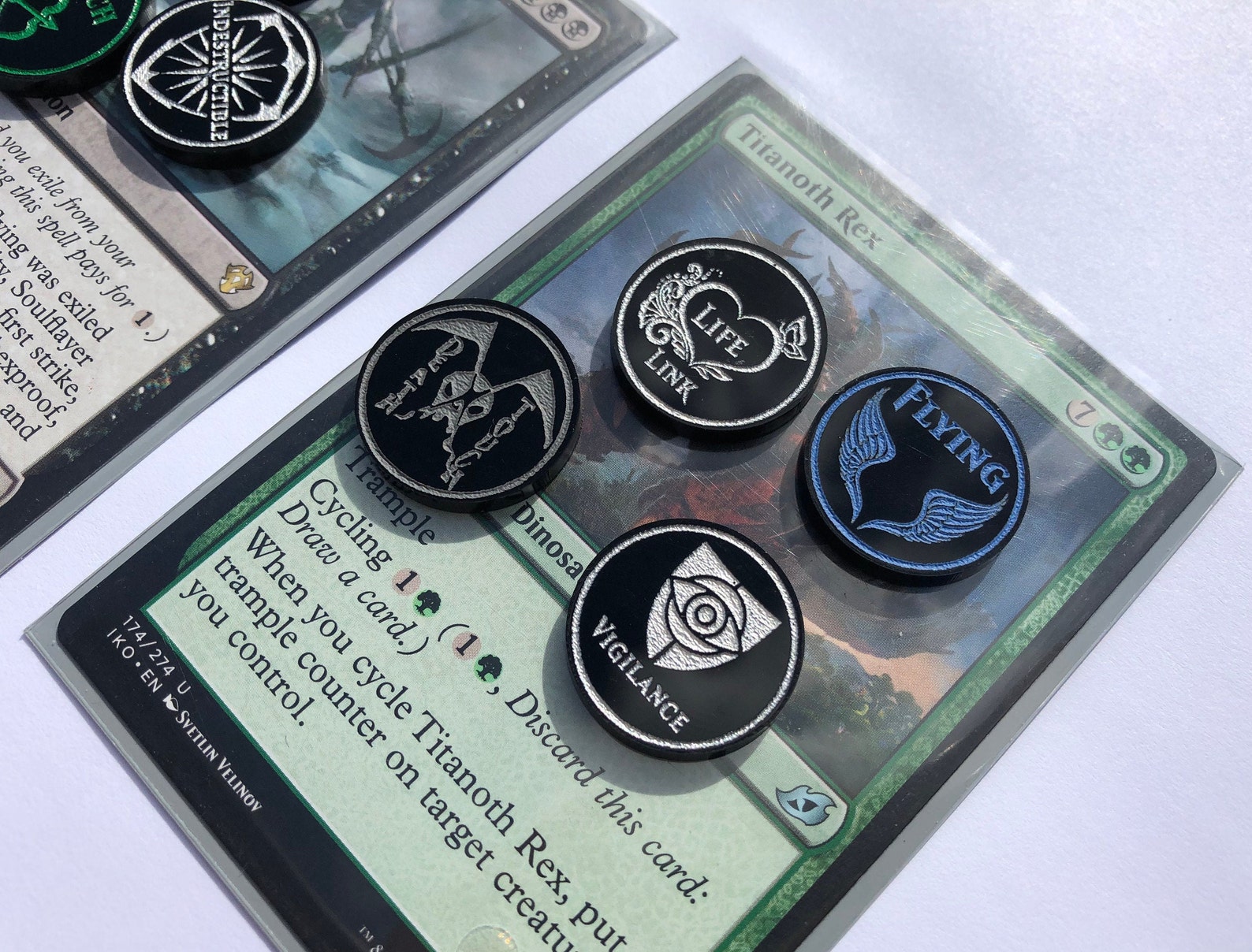 MTG Fan Made Commander Ability Counters Black Acrylic Single - Etsy