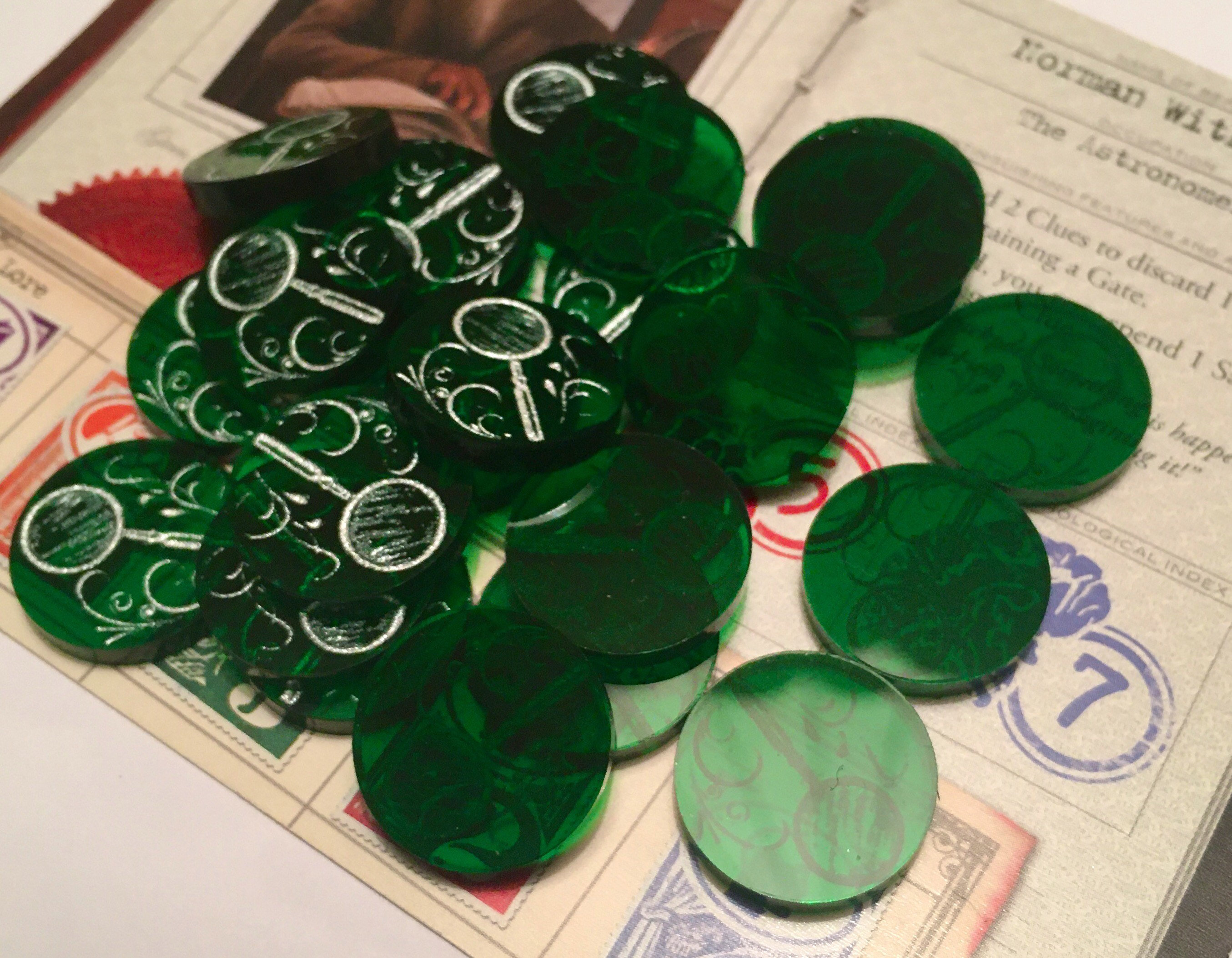 Arkham Horror 3rd Edition Clue Tokens, Single Sided, Fan Made ...