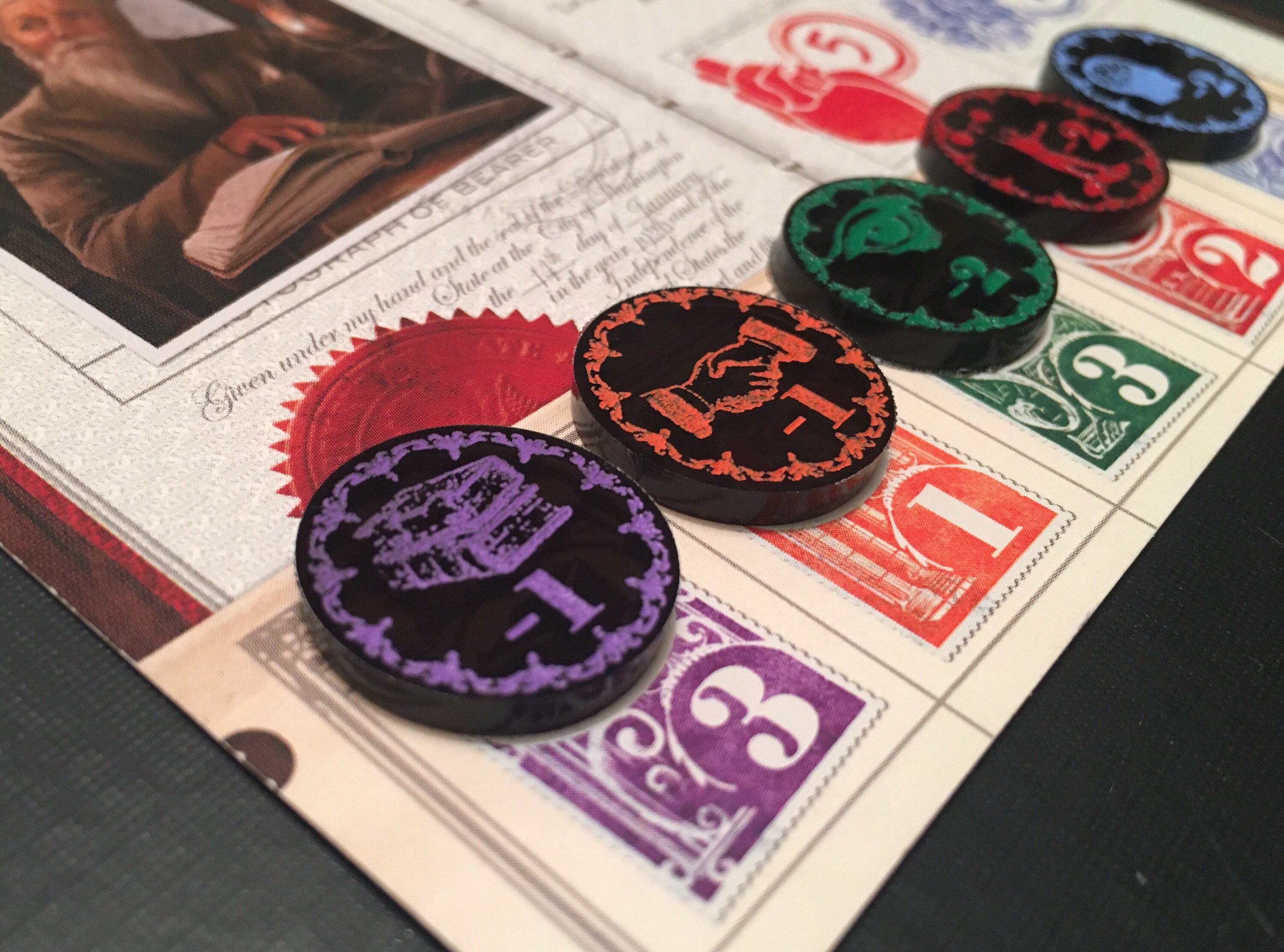 Eldritch Horror, Arkham, Negative Skills Tokens, Fan Made, Dual Sided ...
