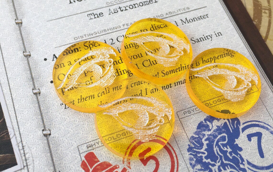 Eldritch Horror Focus Fan Made Tokens - Etsy