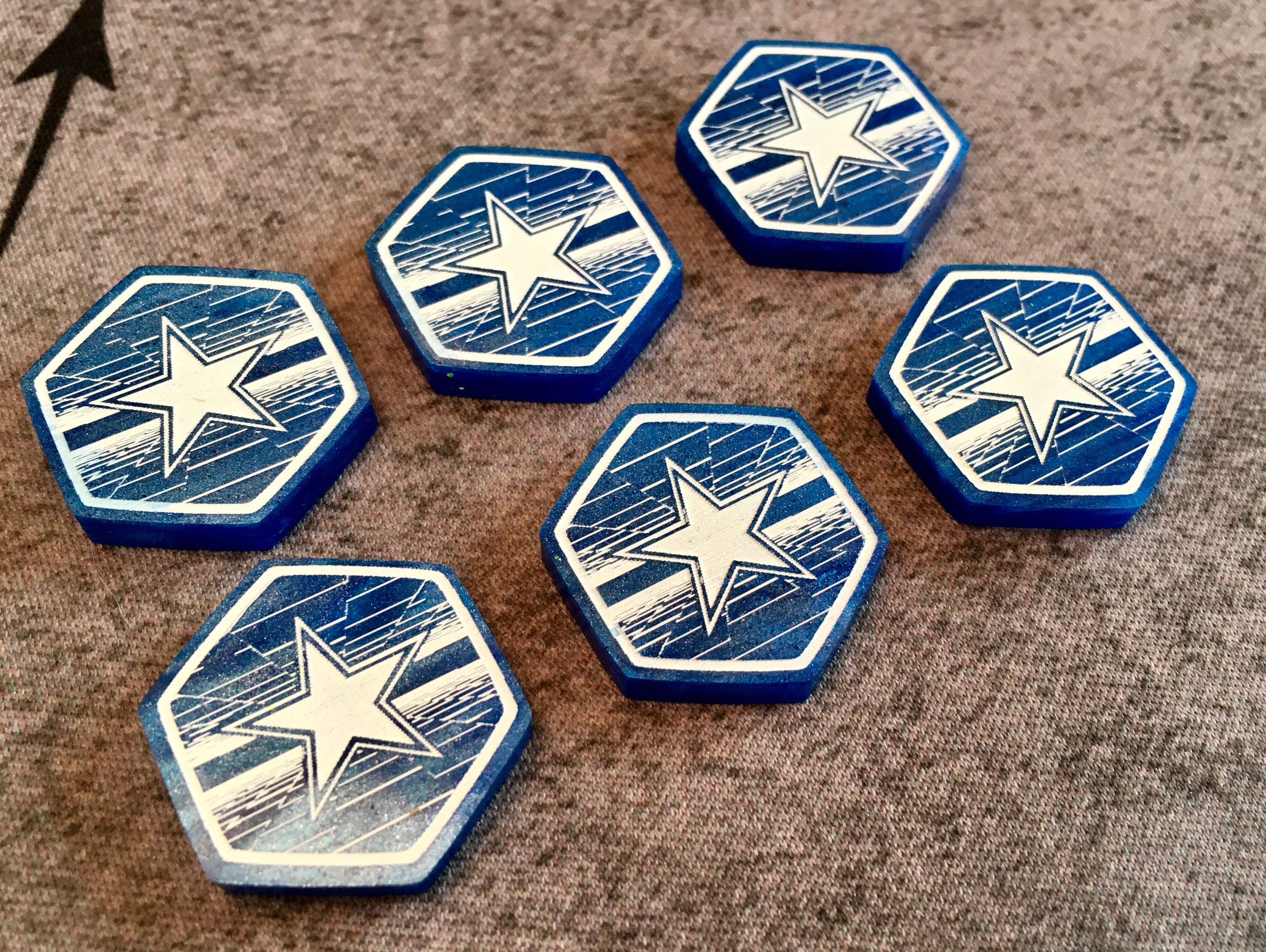 Unofficial ISS Vanguard Command Tokens Double Sided Fan - Etsy