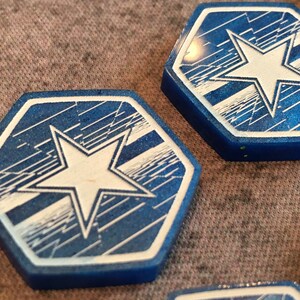 Unofficial ISS Vanguard Command Tokens, Double Sided, Fan Made. Set of ...
