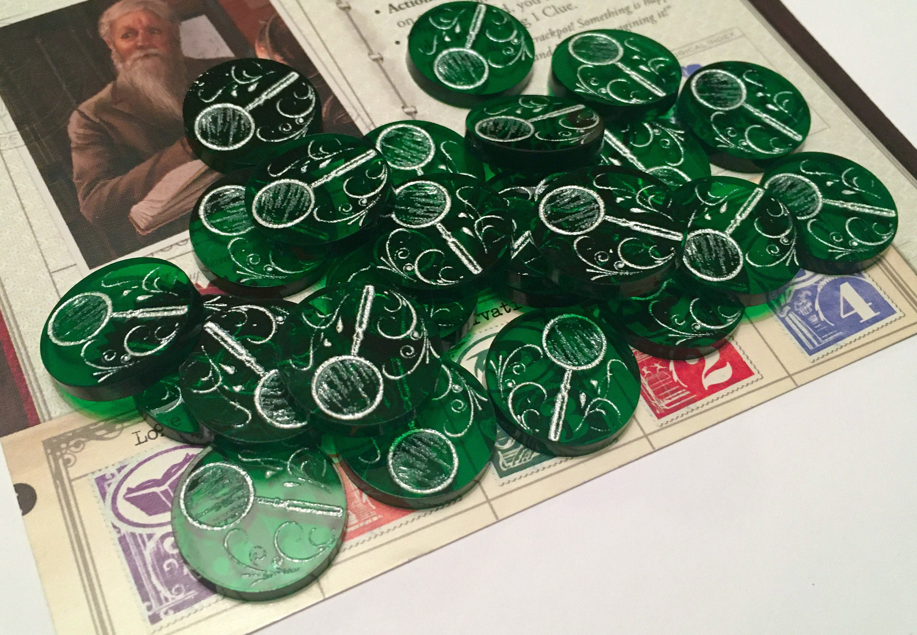 Arkham Horror 3rd Edition Clue Tokens Single Sided Fan Made - Etsy UK